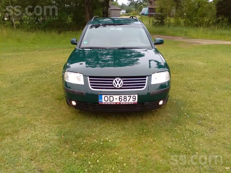 Zaļš Volkswagen Passat B5 2003 Rēzekne, ar dzinēja tilpumu 1.90 L un nobraukumu 291 tūkst. km par 2450 €, foto 4 vietnē AUTOMOTO.COM.LV