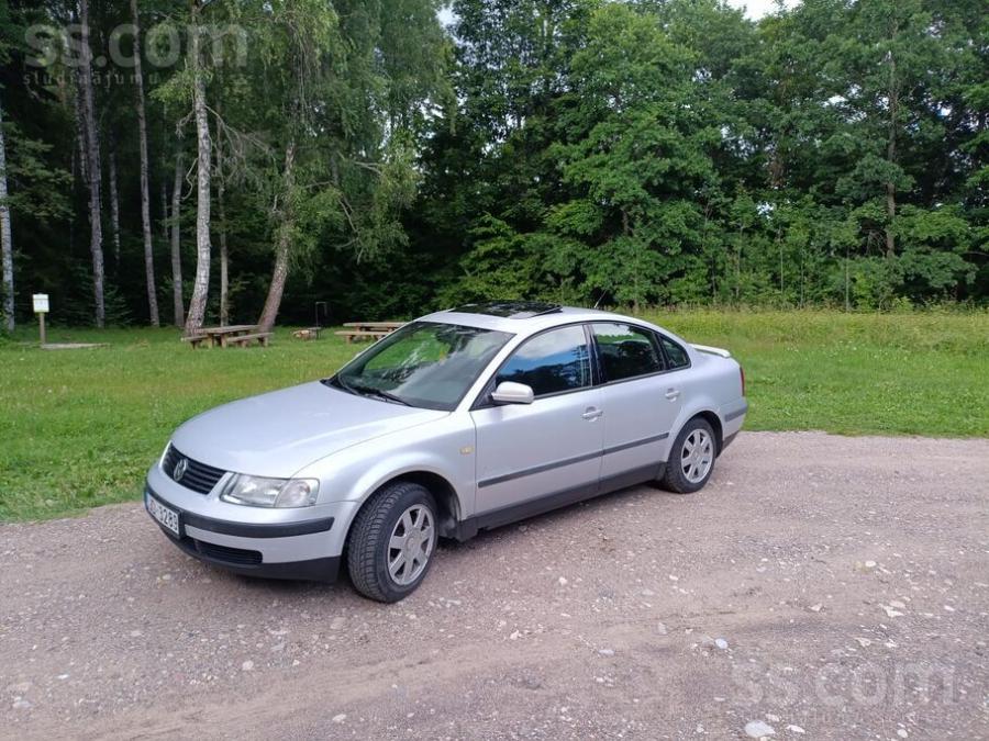 Pelēks Volkswagen Passat B5 1999 Kuldīga, ar dzinēja tilpumu 1.90 L un nobraukumu 331 tūkst. km par 1350 €, foto 3 vietnē AUTOMOTO.COM.LV