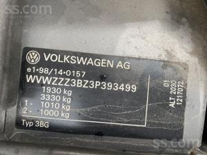 Pelēks Volkswagen Passat B5 2003 Jelgava, ar dzinēja tilpumu 2.00 L un nobraukumu 168 tūkst. km par 1150 €, foto 12 vietnē AUTOMOTO.COM.LV
