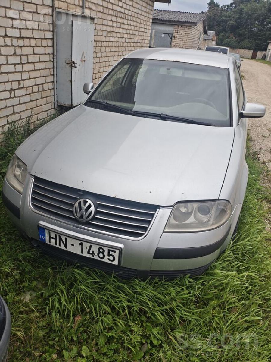 Grey Volkswagen Passat B5 2003 in Valmiera, with an engine capacity of 1.90 L and mileage of 36 thousand km for 250 €, photo 1 on AUTOMOTO.COM.LV