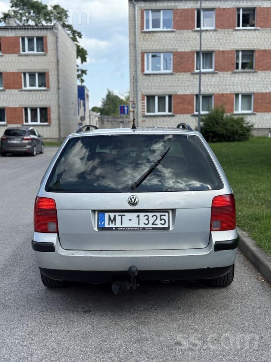 Pelēks Volkswagen Passat B5 1999 Kuldīga, ar dzinēja tilpumu 1.90 L un nobraukumu 410 tūkst. km par 1150 €, foto 6 vietnē AUTOMOTO.COM.LV
