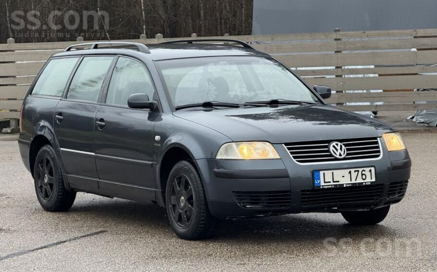 Pelēks Volkswagen Passat B5 2001 Valmiera, ar dzinēja tilpumu 1.90 L un nobraukumu 290 tūkst. km par 1500 €, foto 1 vietnē AUTOMOTO.COM.LV