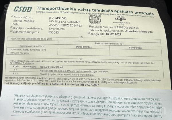 Grey Volkswagen Passat B5 2001 in Ogre, with an engine capacity of 1.90 L and mileage of 550 thousand km for 1750 €, photo 9 on AUTOMOTO.COM.LV