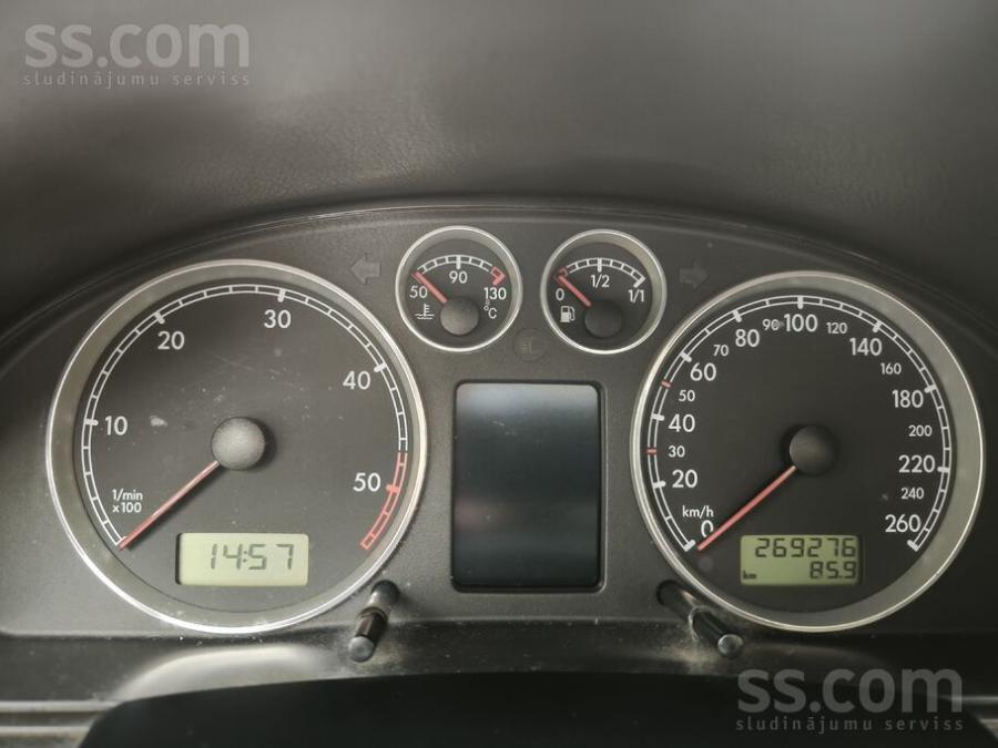 Pelēks Volkswagen Passat B5 2002 Jēkabpils, ar dzinēja tilpumu 1.90 L un nobraukumu 269 tūkst. km par 1540 €, foto 19 vietnē AUTOMOTO.COM.LV