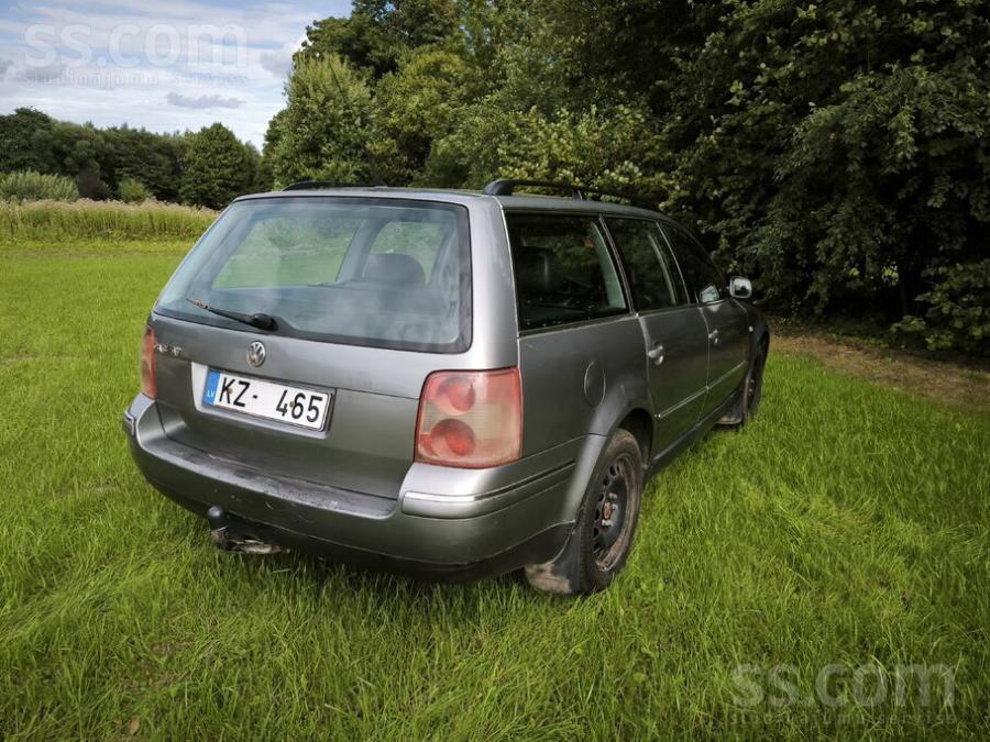 Pelēks Volkswagen Passat B5 2002 Madona, ar dzinēja tilpumu 1.90 L un nobraukumu 403 tūkst. km par 2100 €, foto 7 vietnē AUTOMOTO.COM.LV
