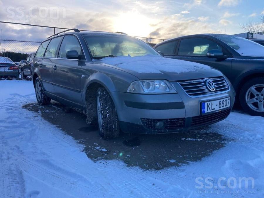 Grey Volkswagen Passat B5 2003 in Riga, with an engine capacity of 1.90 L and mileage of 350 thousand km for 1350 €, photo 4 on AUTOMOTO.COM.LV