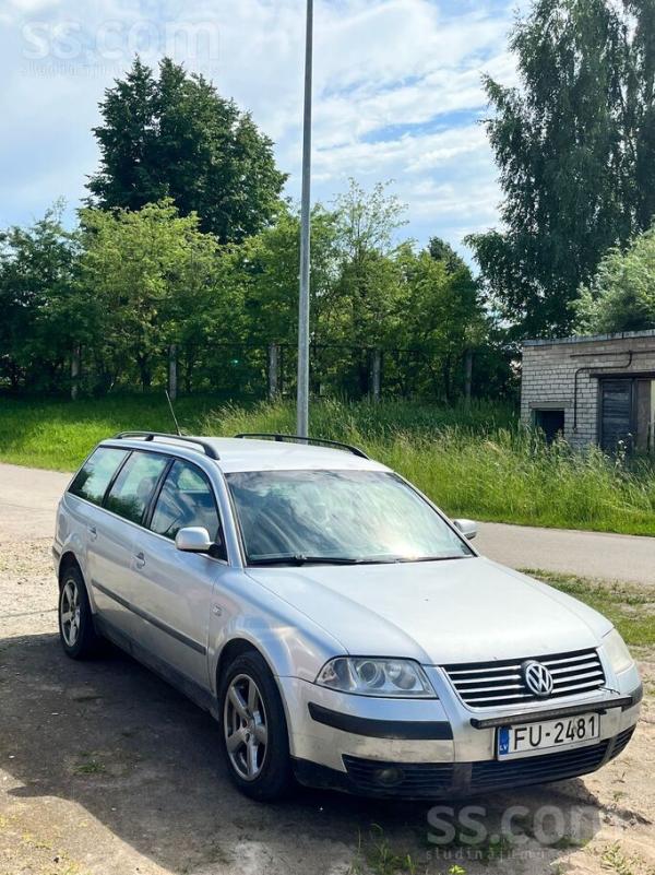 Grey Volkswagen Passat B5 2003 in Aizkraukle, with an engine capacity of 1.90 L and mileage of 282 thousand km for 500 €, photo 7 on AUTOMOTO.COM.LV