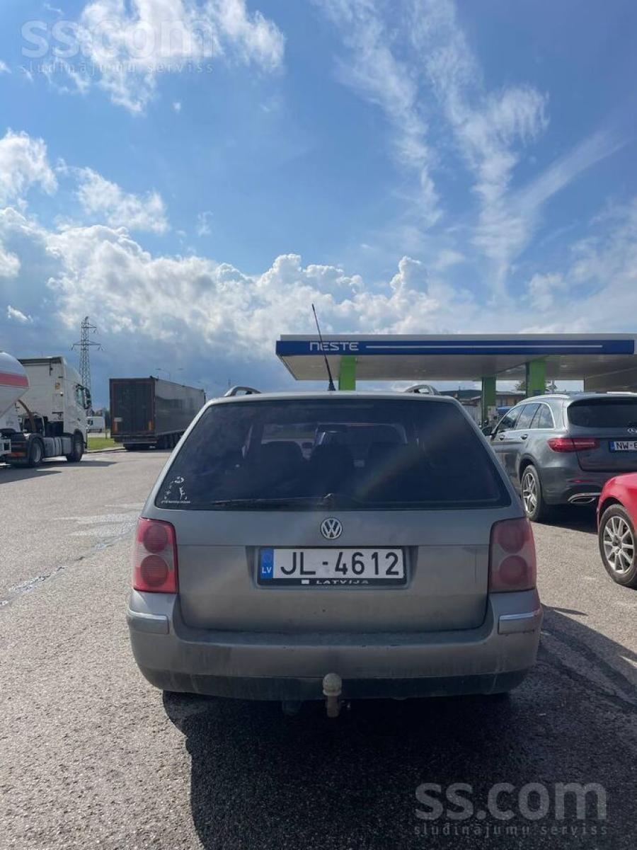 Pelēks Volkswagen Passat B5 2003 Saldus, ar dzinēja tilpumu 1.90 L un nobraukumu 421 tūkst. km par 1600 €, foto 5 vietnē AUTOMOTO.COM.LV