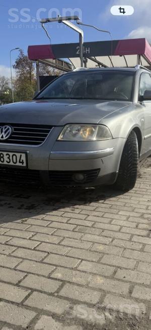 Pelēks Volkswagen Passat B5 2003 Rēzekne, ar dzinēja tilpumu 2.50 L un nobraukumu 350 tūkst. km par 1300 €, foto  vietnē AUTOMOTO.COM.LV