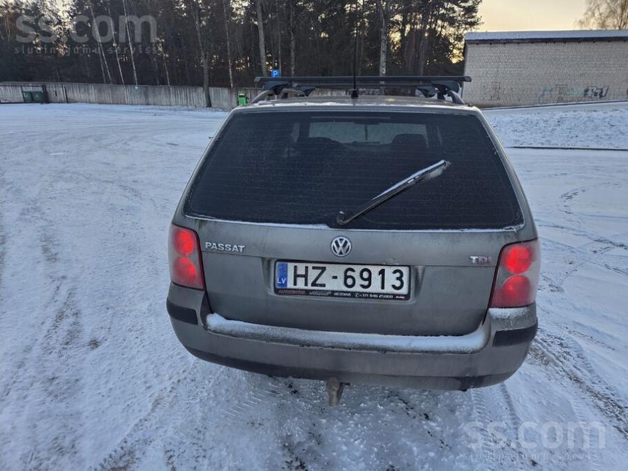 Grey Volkswagen Passat B5 2004 in Valmiera, with an engine capacity of 1.90 L and mileage of 0 thousand km for 1690 €, photo 7 on AUTOMOTO.COM.LV