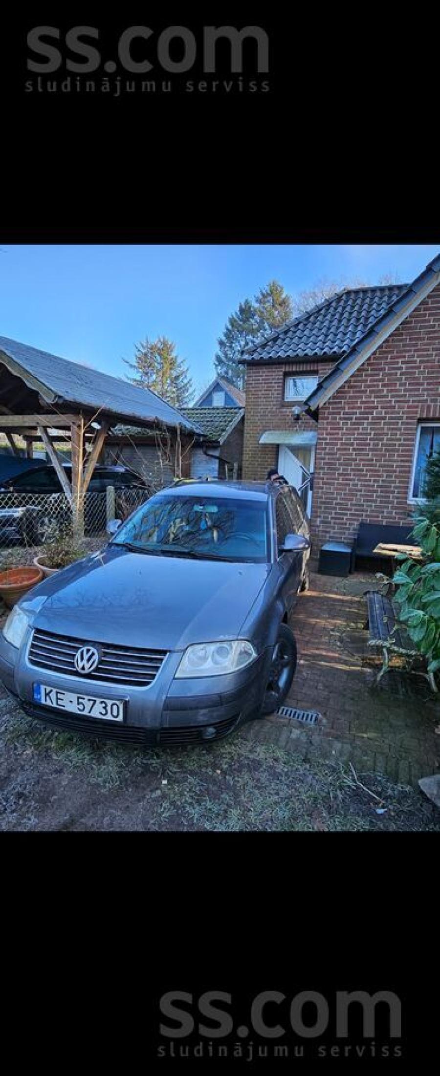 Pelēks Volkswagen Passat B5 2005 Rēzekne, ar dzinēja tilpumu 1.90 L un nobraukumu 357 tūkst. km par 1400 €, foto 1 vietnē AUTOMOTO.COM.LV