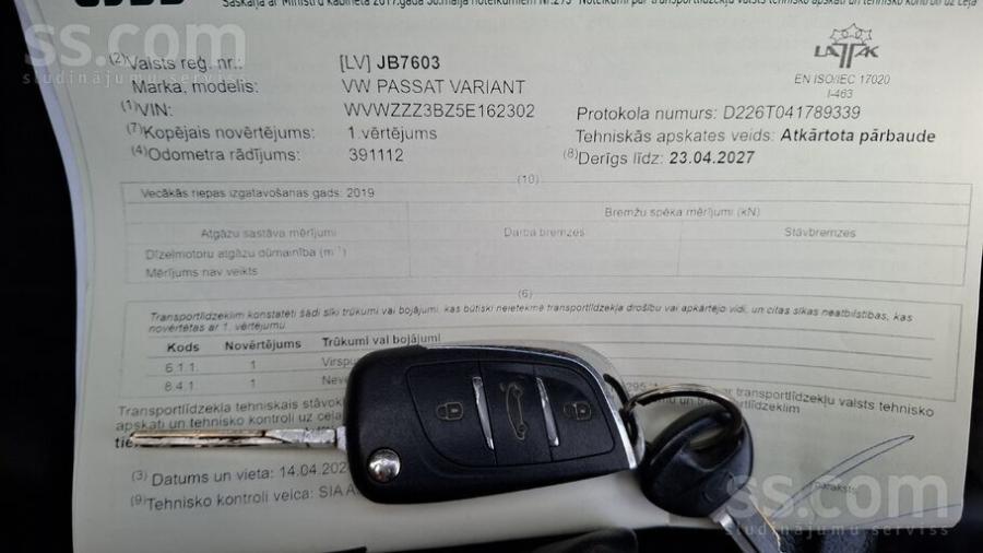 Серый Фольксваген Пассат Б5 2005 в Даугавпилс, объемом двигателя 1.90 л и пробегом 391 тыс. км за 998 €, фото 5 на AUTOMOTO.COM.LV