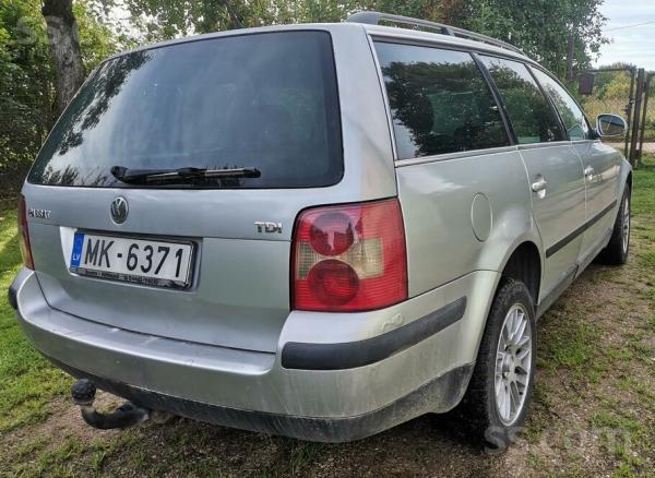 Pelēks Volkswagen Passat B5 2005 Daugavpils, ar dzinēja tilpumu 1.90 L un nobraukumu 310 tūkst. km par 1970 €, foto 4 vietnē AUTOMOTO.COM.LV