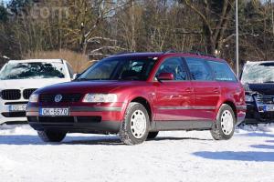 Red Volkswagen Passat B5 1998 in Riga, with an engine capacity of 1.80 L and mileage of 265 thousand km for 1890 €, photo  on AUTOMOTO.COM.LV