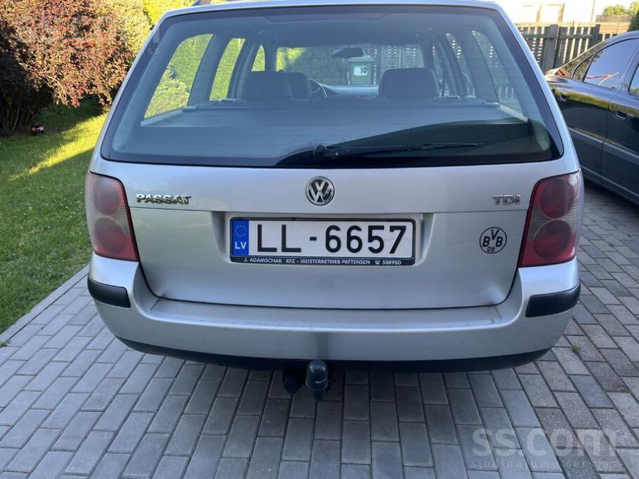 Volkswagen Passat B5 2004 in Riga, with an engine capacity of 1.90 L and mileage of 290 thousand km for 1999 €, photo 7 on AUTOMOTO.COM.LV