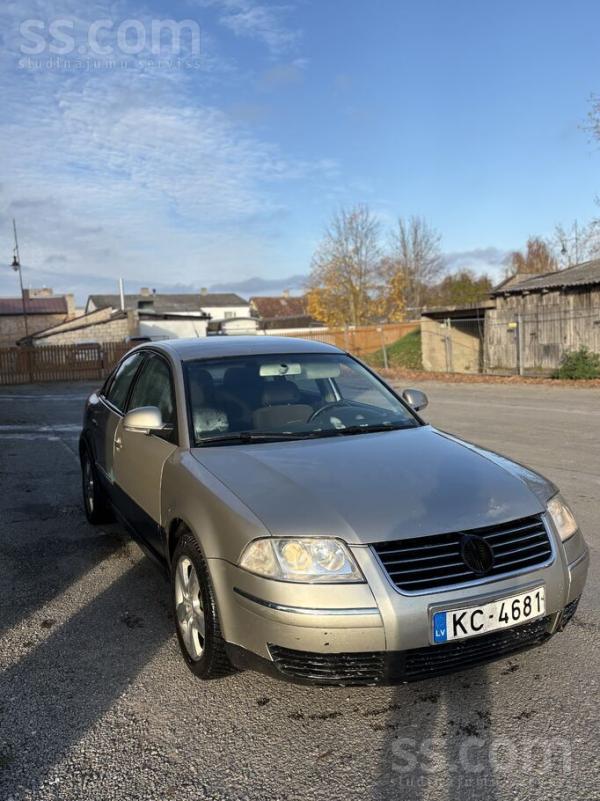 Yellow Volkswagen Passat B5 2003 in Kuldiga, with an engine capacity of 2.00 L and mileage of 197 thousand km for 750 €, photo 1 on AUTOMOTO.COM.LV