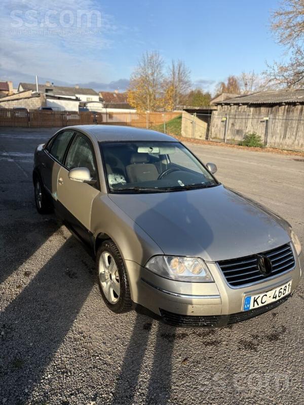 Yellow Volkswagen Passat B5 2003 in Kuldiga, with an engine capacity of 2.00 L and mileage of 197 thousand km for 750 €, photo 7 on AUTOMOTO.COM.LV