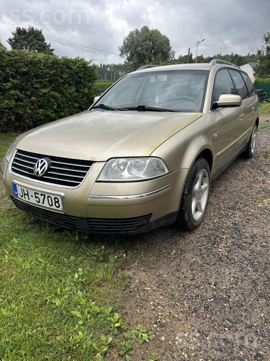 Dzeltens Volkswagen Passat B5 2001 Gulbene, ar dzinēja tilpumu 2.50 L un nobraukumu 315 tūkst. km par 1000 €, foto 1 vietnē AUTOMOTO.COM.LV