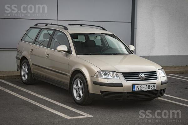 Yellow Volkswagen Passat B5 2004 in Riga, with an engine capacity of 1.90 L and mileage of 0 thousand km for 1490 €, photo 3 on AUTOMOTO.COM.LV