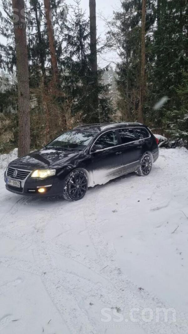 Black Volkswagen Passat B6 2007 in Talsi, with an engine capacity of 2.00 L and mileage of 320 thousand km for 2100 €, photo 4 on AUTOMOTO.COM.LV