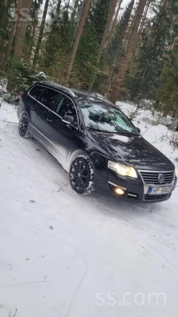 Black Volkswagen Passat B6 2007 in Talsi, with an engine capacity of 2.00 L and mileage of 320 thousand km for 2100 €, photo 6 on AUTOMOTO.COM.LV