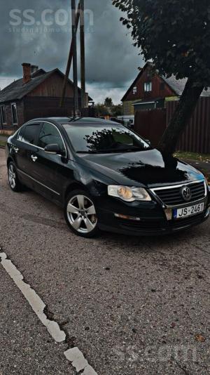 Melns Volkswagen Passat B6 2005 Krāslava, ar dzinēja tilpumu 1.90 L un nobraukumu 229 tūkst. km par 1650 €, foto  vietnē AUTOMOTO.COM.LV