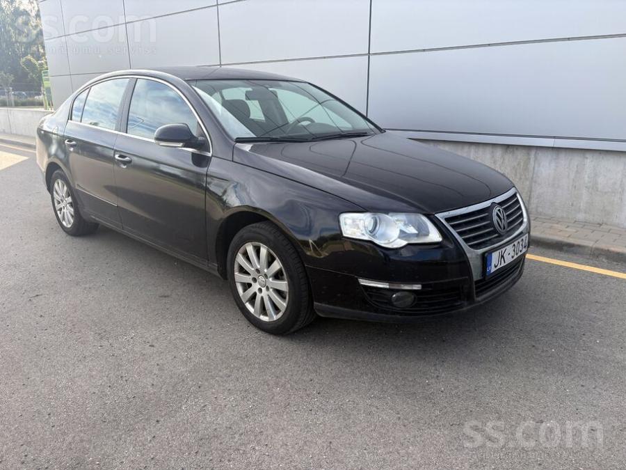 Black Volkswagen Passat B6 2006 in Riga, with an engine capacity of 2.00 L and mileage of 330 thousand km for 890 €, photo 1 on AUTOMOTO.COM.LV