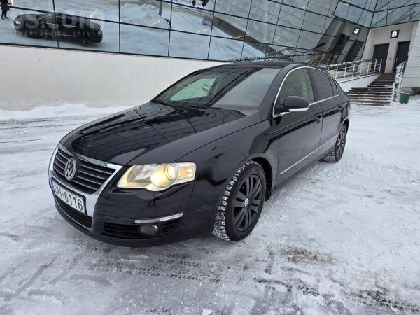 Black Volkswagen Passat B6 2007 in Riga, with an engine capacity of 2.00 L and mileage of 267 thousand km for 1700 €, photo 1 on AUTOMOTO.COM.LV