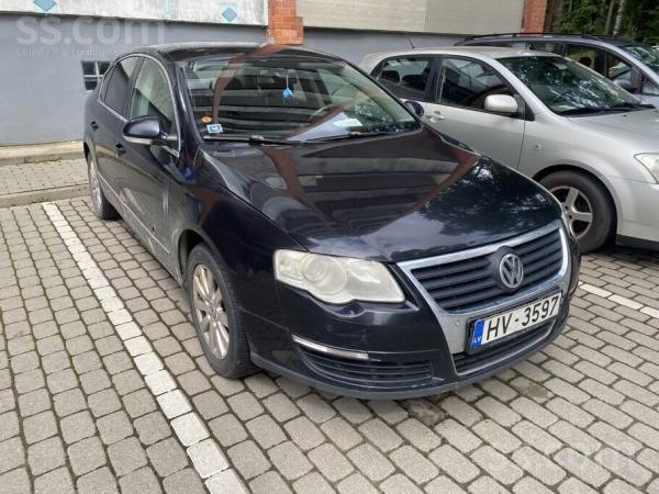 Black Volkswagen Passat B6 2007 in Riga, with an engine capacity of 2.00 L and mileage of 420 thousand km for 700 €, photo 1 on AUTOMOTO.COM.LV
