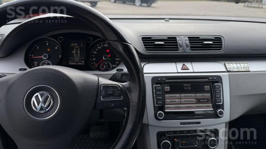 Black Volkswagen Passat B6 2009 in Riga, with an engine capacity of 2.00 L and mileage of 390 thousand km for 3000 €, photo 9 on AUTOMOTO.COM.LV