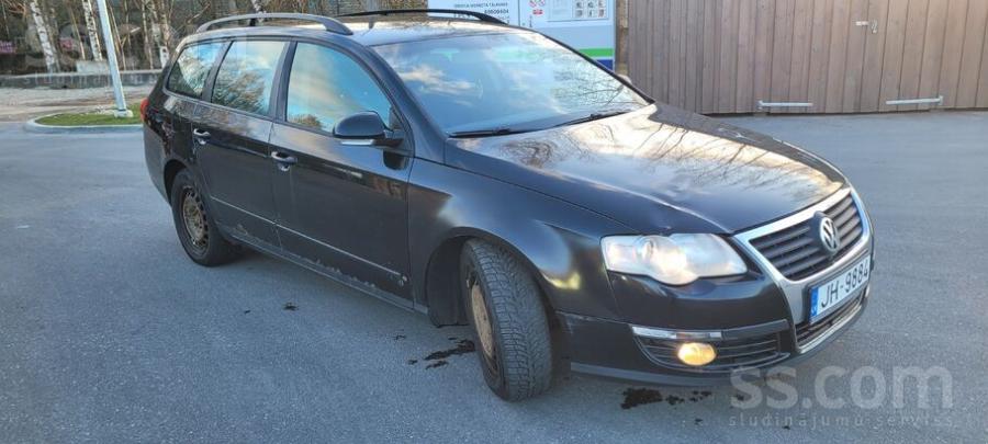 Black Volkswagen Passat B6 2005 in Riga, with an engine capacity of 2.00 L and mileage of 370 thousand km for 1300 €, photo 2 on AUTOMOTO.COM.LV