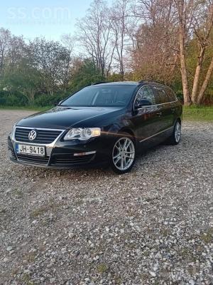 Black Volkswagen Passat B6 2005 in Tukums, with an engine capacity of 1.90 L and mileage of 277 thousand km for 1900 €, photo 2 on AUTOMOTO.COM.LV