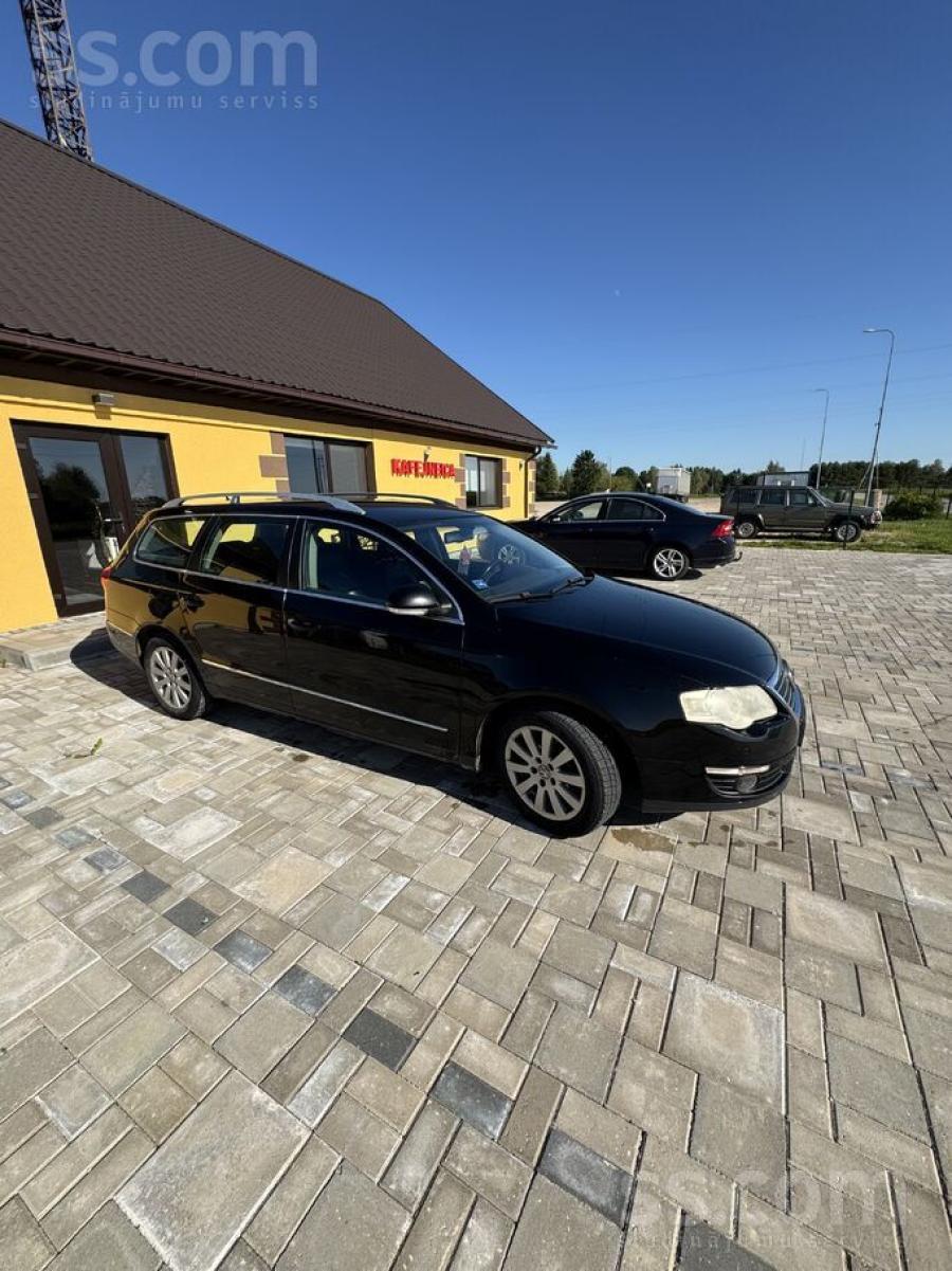 Melns Volkswagen Passat B6 2005 Rēzekne, ar dzinēja tilpumu 2.00 L un nobraukumu 365 tūkst. km par 1300 €, foto 1 vietnē AUTOMOTO.COM.LV