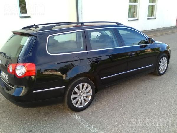 Black Volkswagen Passat B6 2005 in Rezekne, with an engine capacity of 2.00 L and mileage of 262 thousand km for 2550 €, photo 1 on AUTOMOTO.COM.LV