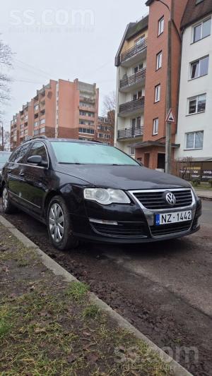 Melns Volkswagen Passat B6 2006 Rīga, ar dzinēja tilpumu 2.00 L un nobraukumu 341 tūkst. km par 1550 €, foto  vietnē AUTOMOTO.COM.LV