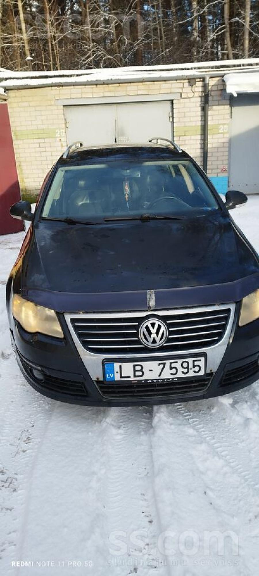 Melns Volkswagen Passat B6 2006 Rīga, ar dzinēja tilpumu 2.00 L un nobraukumu 341 tūkst. km par 700 €, foto 1 vietnē AUTOMOTO.COM.LV