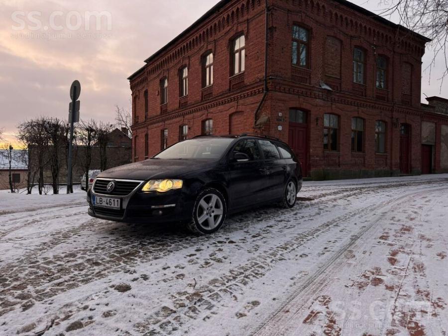 Melns Volkswagen Passat B6 2006 Cēsis, ar dzinēja tilpumu 2.00 L un nobraukumu 322 tūkst. km par 2250 €, foto 1 vietnē AUTOMOTO.COM.LV