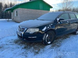 Melns Volkswagen Passat B6 2006 Alūksne, ar dzinēja tilpumu 1.90 L un nobraukumu 409 tūkst. km par 700 €, foto  vietnē AUTOMOTO.COM.LV