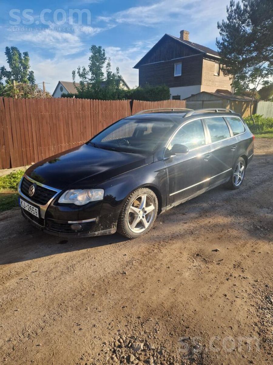 Melns Volkswagen Passat B6 2006 Jelgava, ar dzinēja tilpumu 1.90 L un nobraukumu 0 tūkst. km par 1000 €, foto 1 vietnē AUTOMOTO.COM.LV