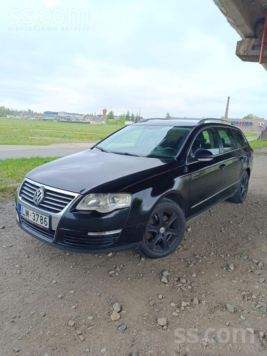 Melns Volkswagen Passat B6 2006 Rēzekne, ar dzinēja tilpumu 2.00 L un nobraukumu 403 tūkst. km par 820 €, foto 1 vietnē AUTOMOTO.COM.LV