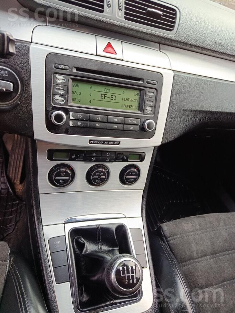 Melns Volkswagen Passat B6 2006 Rēzekne, ar dzinēja tilpumu 2.00 L un nobraukumu 403 tūkst. km par 820 €, foto 14 vietnē AUTOMOTO.COM.LV