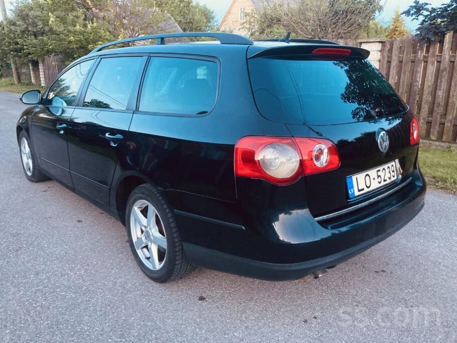 Black Volkswagen Passat B6 2006 in Daugavpils, with an engine capacity of 2.00 L and mileage of 324 thousand km for 1500 €, photo 5 on AUTOMOTO.COM.LV