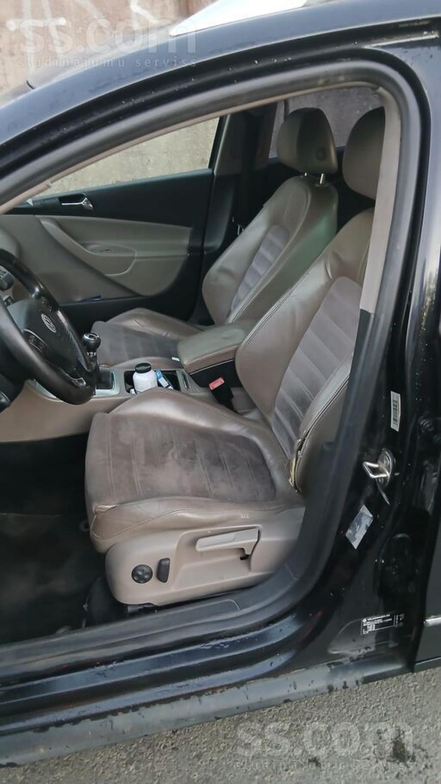 Black Volkswagen Passat B6 2006 in Riga, with an engine capacity of 2.00 L and mileage of 475 thousand km for 1000 €, photo 10 on AUTOMOTO.COM.LV