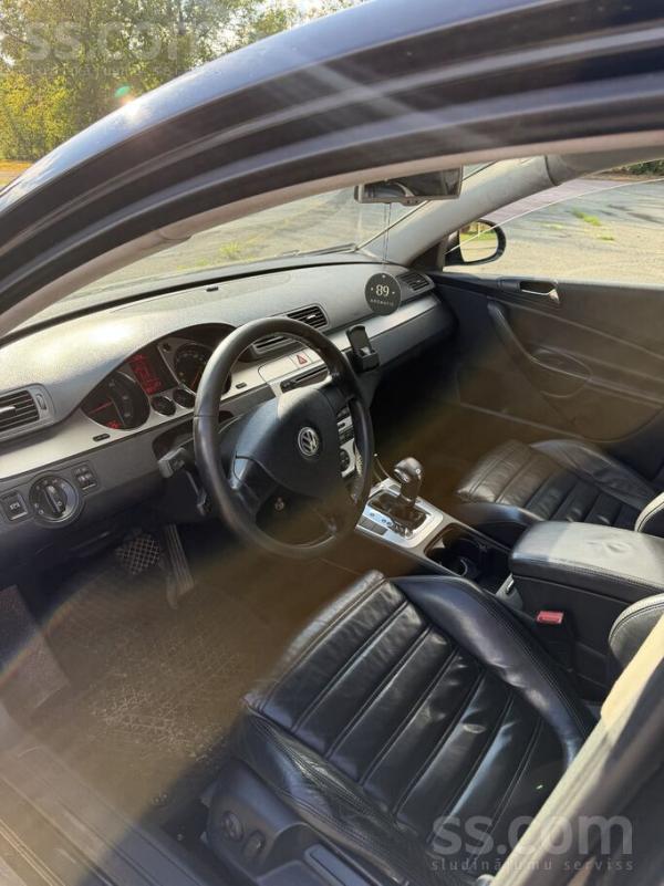 Black Volkswagen Passat B6 2006 in Rezekne, with an engine capacity of 2.00 L and mileage of 421 thousand km for 1100 €, photo 6 on AUTOMOTO.COM.LV
