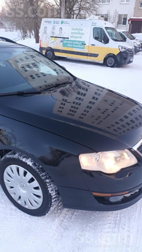 Black Volkswagen Passat B6 2006 in Daugavpils, with an engine capacity of 2.00 L and mileage of 268 thousand km for 2150 €, photo 5 on AUTOMOTO.COM.LV