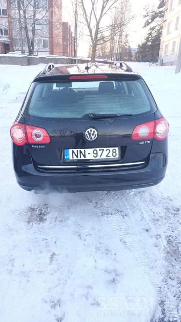 Black Volkswagen Passat B6 2006 in Daugavpils, with an engine capacity of 2.00 L and mileage of 268 thousand km for 2150 €, photo 6 on AUTOMOTO.COM.LV