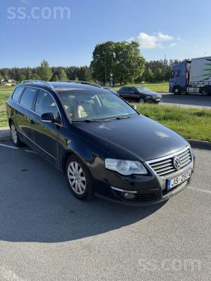 Black Volkswagen Passat B6 2007 in Riga, with an engine capacity of 2.00 L and mileage of 321 thousand km for 900 €, photo 2 on AUTOMOTO.COM.LV