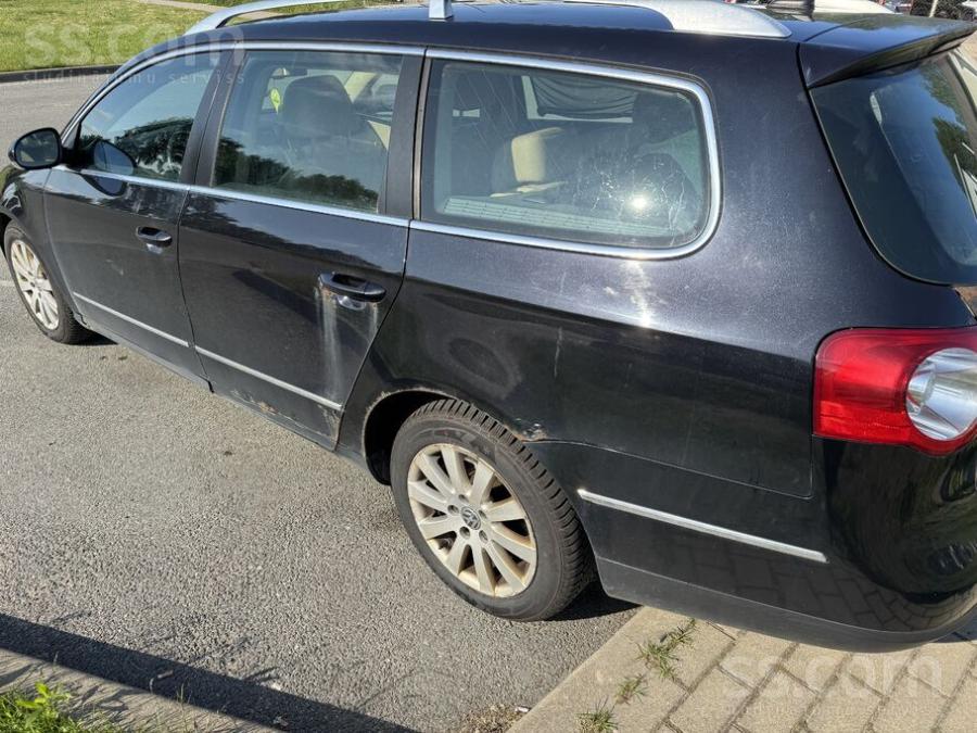 Black Volkswagen Passat B6 2007 in Riga, with an engine capacity of 2.00 L and mileage of 321 thousand km for 900 €, photo 6 on AUTOMOTO.COM.LV