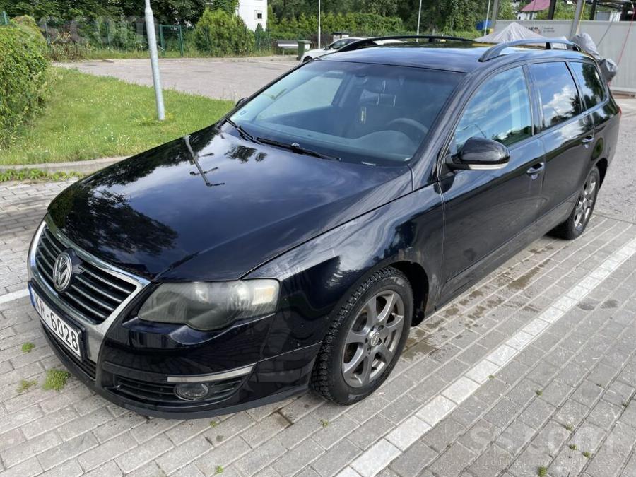 Black Volkswagen Passat B6 2007 in Riga, with an engine capacity of 2.00 L and mileage of 361 thousand km for 800 €, photo 1 on AUTOMOTO.COM.LV