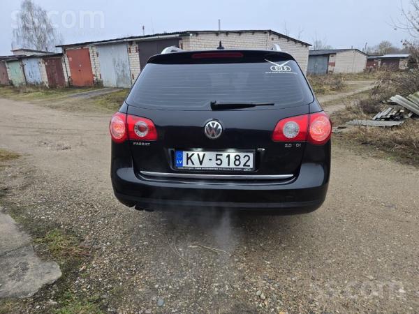 Black Volkswagen Passat B6 2007 in Daugavpils, with an engine capacity of 2.00 L and mileage of 278 thousand km for 3800 €, photo 4 on AUTOMOTO.COM.LV